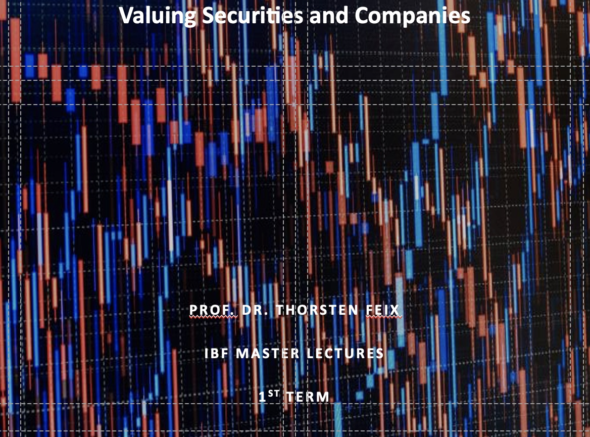 IBF 1: Valuation of Securities & Companies